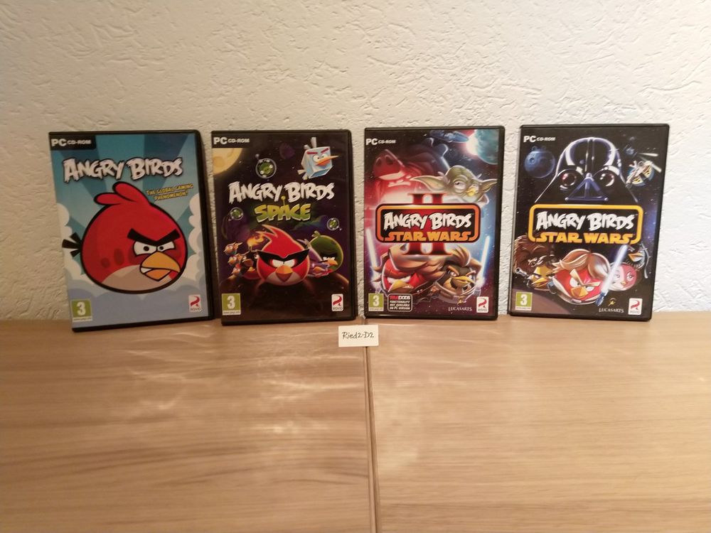 4 x Jeux PC CD-ROM Angry Birds, Space, Star Wars 1 et 2 | Kaufen auf ...