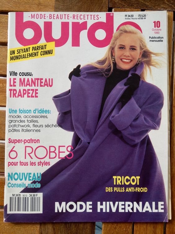 Burda 10/90 mode hivernale | Kaufen auf Ricardo