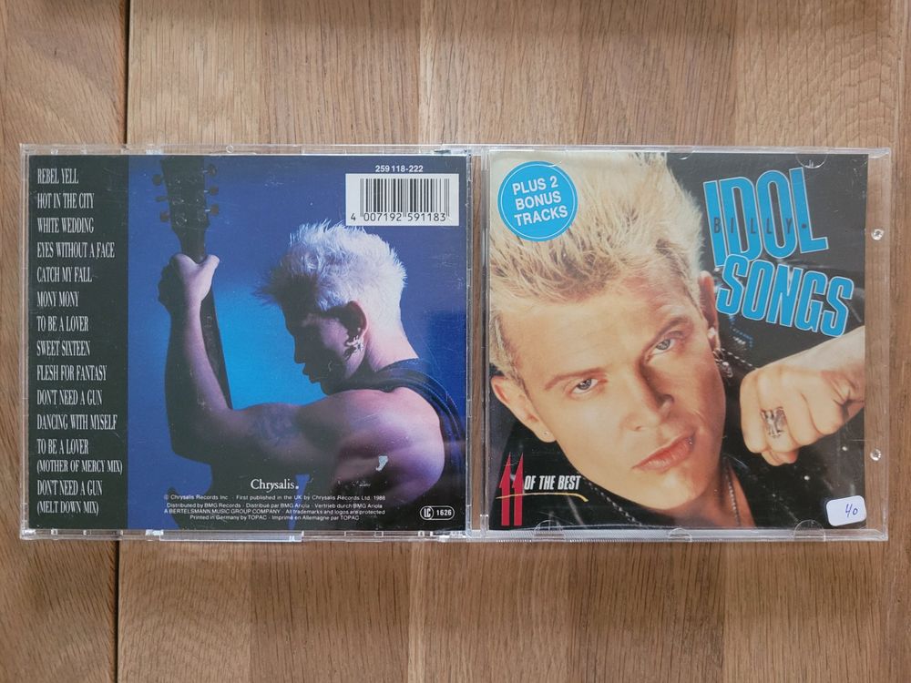 CD Billy Idol - Idol Songs - 11 Of The Best, 1988 (Gebraucht) in ...