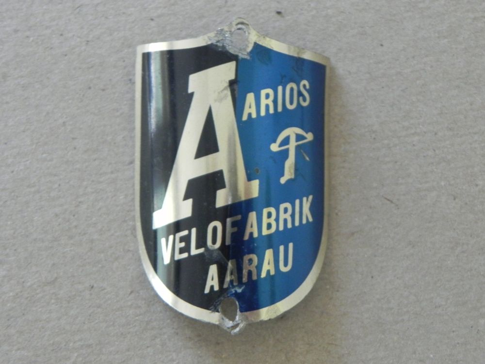 Aarios Velofrabrik Aarau Velo Rad Schweiz Marken Schild 1970 | Acheter ...