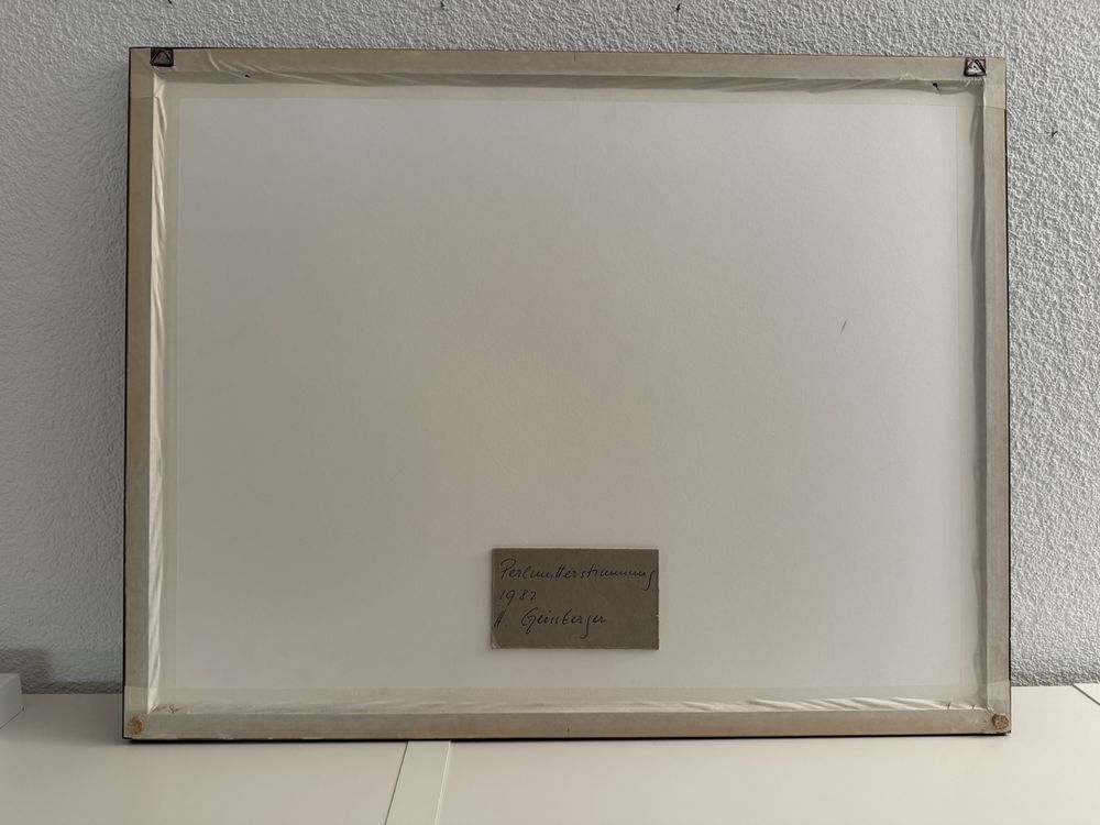 Geissberger Original Aquarell-Malerei im Rahmen (Gebraucht) in ...