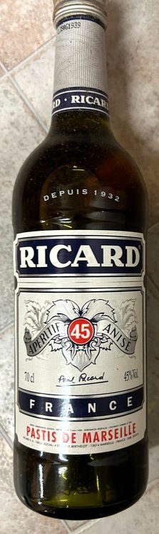 Ricard Pastis de Marseille 70cl, 45% Vol. (Neu und originalverpackt) in ...