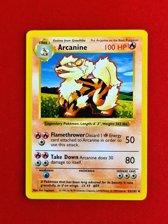 Arcanine Base Set Shadowless (EX) (Gebraucht) in Wettingen für CHF 15 ...