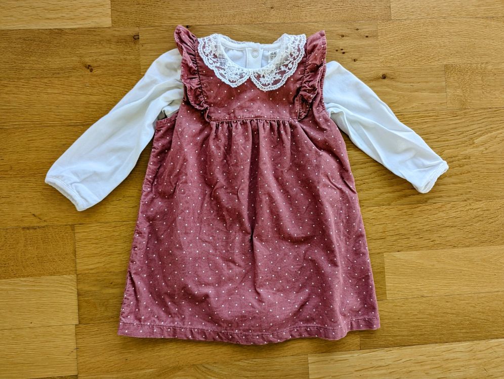 H&M Rosa Festkleid mit Spitze Gr 80 | Kaufen auf Ricardo