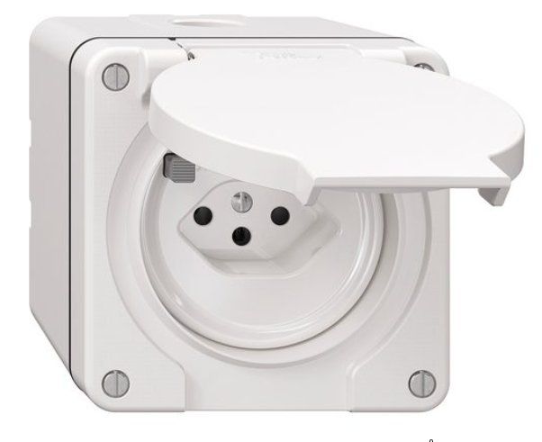 NAP-FI-Steckdose NEVO, 30mA, Typ 13, mit Anschlussklemmen, w (Neu ...