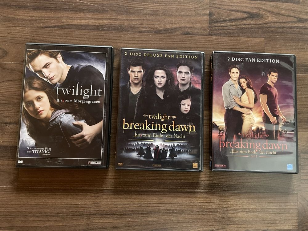 Twilight DVD Sammlung (3er Box) (Gebraucht) in Schöfflisdorf für CHF 9 ...