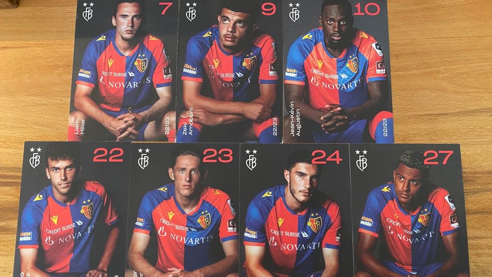 FC Basel 7 Autogrammkarten Saison 22/23 (Gebraucht) in Büsserach für ...