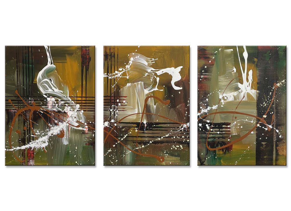 Triptychon Original Gemälde von Dieu "Esperela" abstrakt (Neu (gemäss Beschreibung)) in Dresden ...