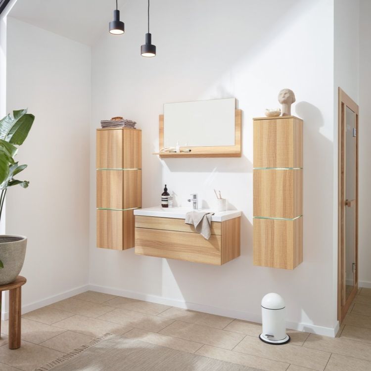 13057 - WANGEN Big XL Badezimmermöbel Badmöbel-Set Holz (Neu und ...
