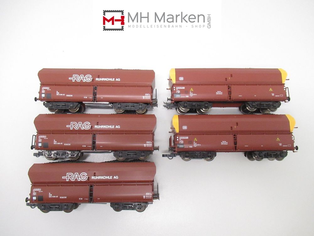 Roco 3x44135 "RAG" + 2x47307 SelbstentladewagenDC H0 (Gebraucht) in ...