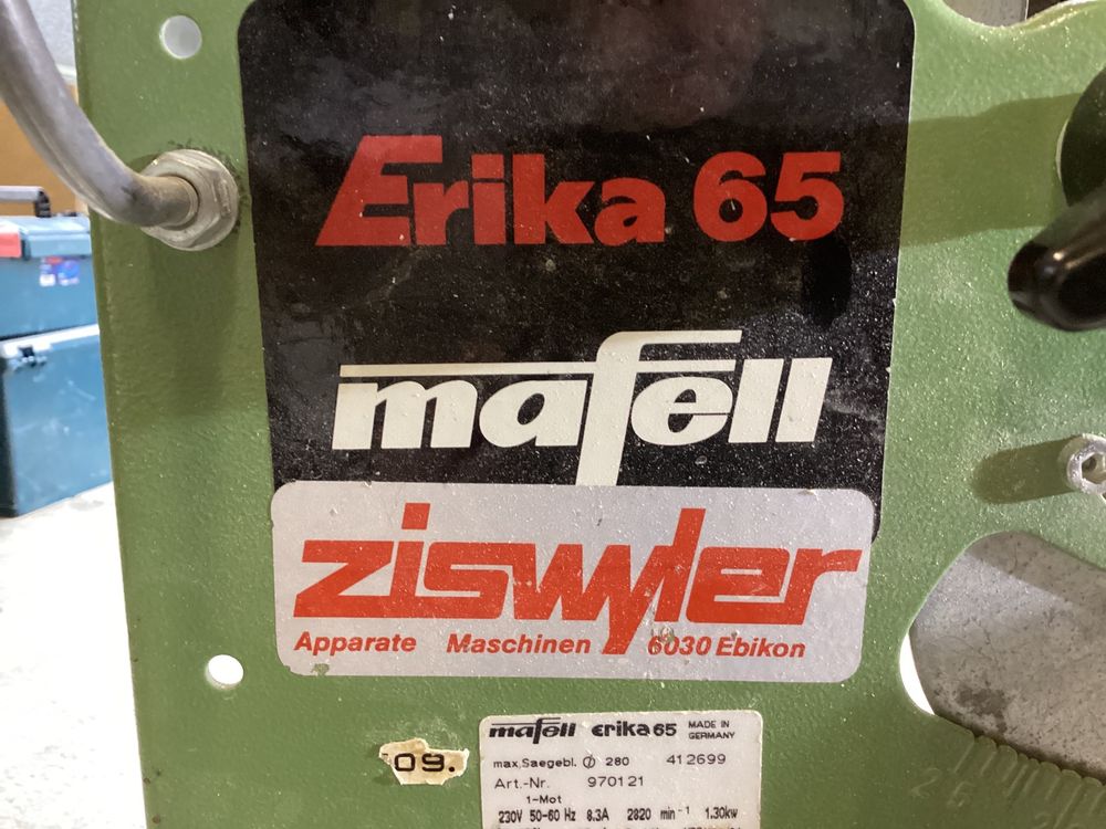 052 Tischfräse Erika 65 Mafell aus Liquidation (Gebraucht) in ...