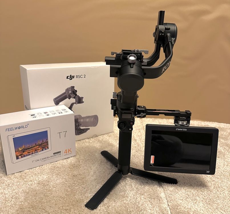 DJI Ronin SC2 + FEELWORLD T7 4K MONITOR + Smallrig Mount (Gebraucht) in ...