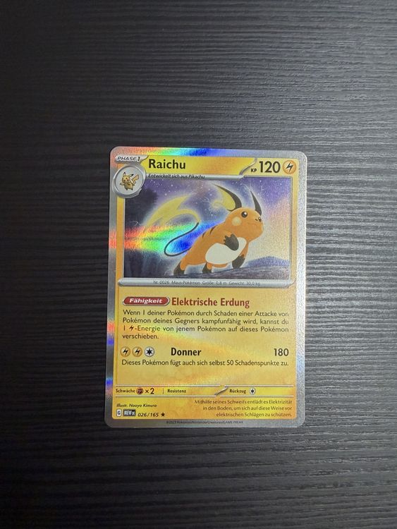 Pokemon TCG 151/Raichu 026-165[Holo]🇩🇪 (Neu (gemäss Beschreibung)) in ...