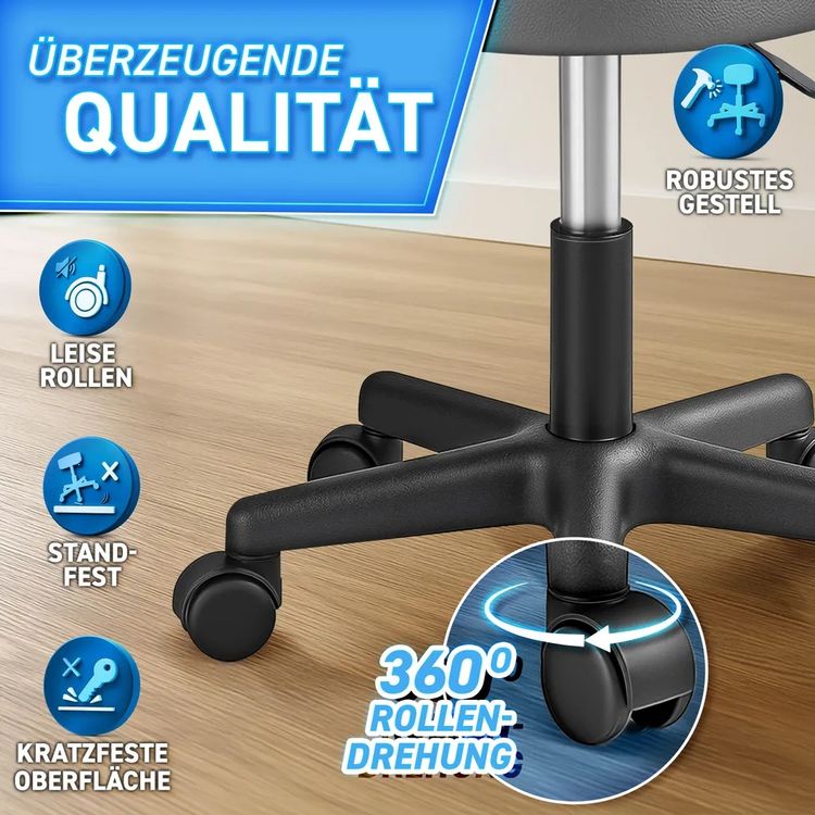 Neuwertiger, grauer TRESKO Arbeitshocker ABH-004 (Neu und ...