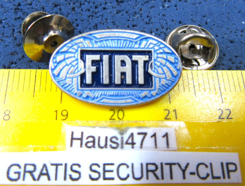 FIAT OLDI AUTO LOGO VINTAGE PIN GEPRÄGT 25MM VINTAGE | Kaufen auf Ricardo