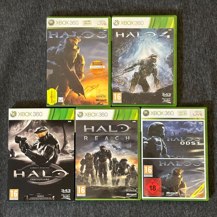 Halo Sammlung für XBox 360 5 Spiele | Kaufen auf Ricardo