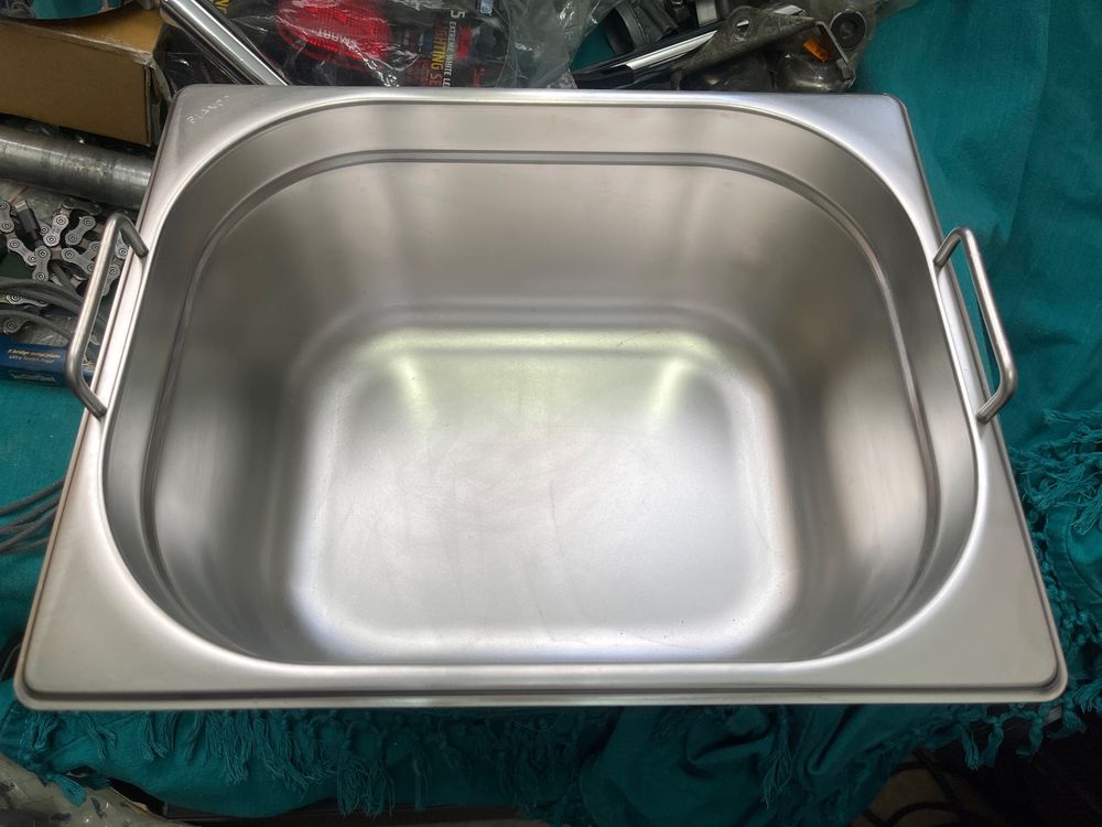 Chromstahl Behälter mit Griff Gastro gebraucht ohne Beulen (Gebraucht ...
