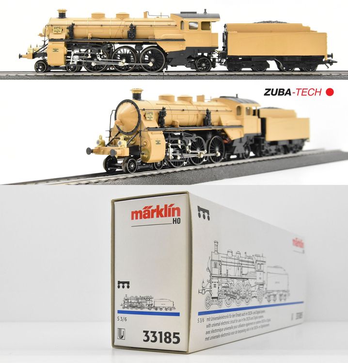 Märklin 33185 Dampflok S 3/6 H0 WS Analog mit OVP (Gebraucht) in St ...