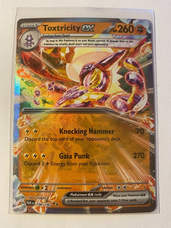 Pokemon Toxtricity EX 100/182 Paradox Rift EN (Neu (gemäss Beschreibung ...