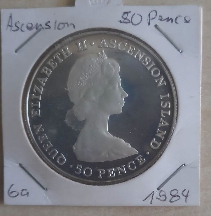 Ascension 50 Pence 1984 Prince Andrew Silber (Gebraucht) in Bern für ...