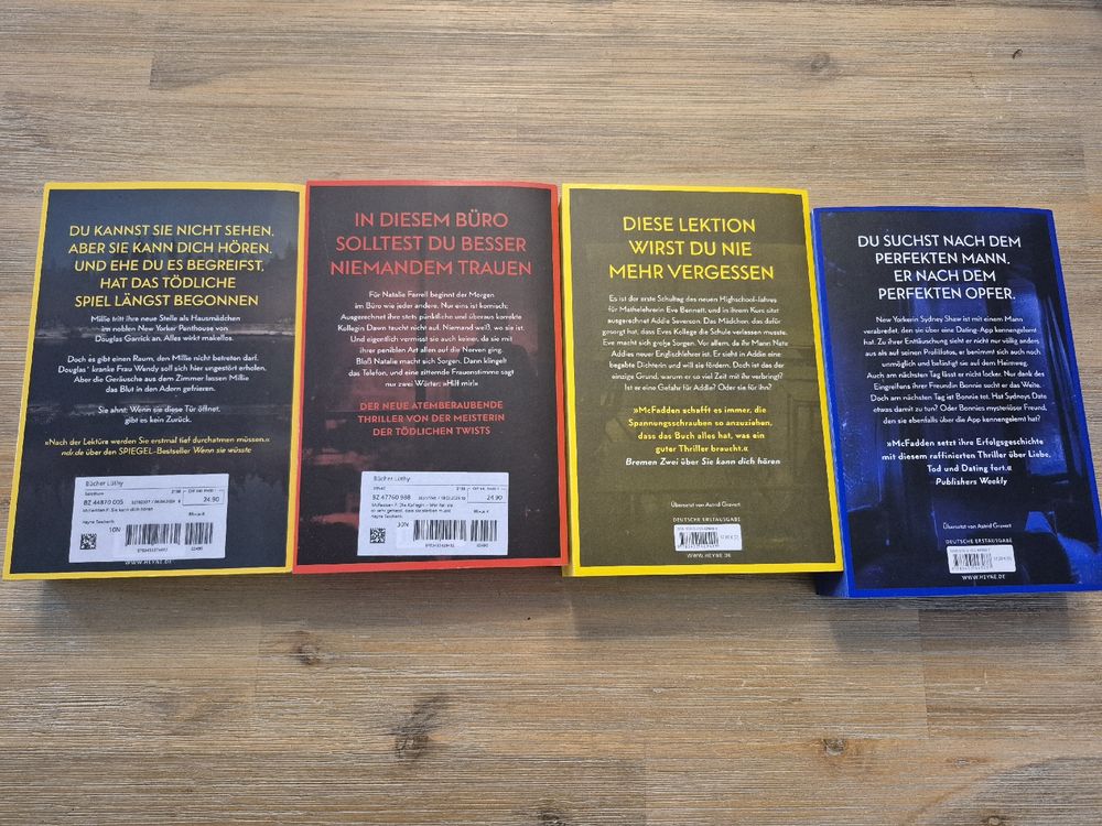 4 Freida Mc Fadden Bücher (Gebraucht) in Gerlafingen für CHF 20 – mit ...