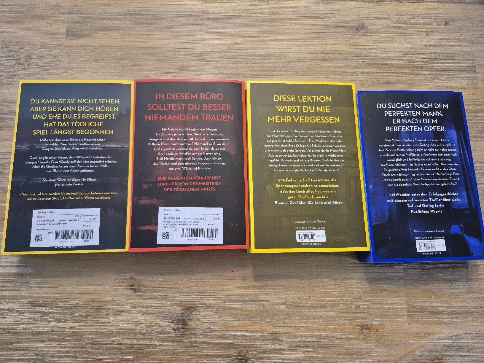 4 Freida Mc Fadden Bücher (Gebraucht) in Gerlafingen für CHF 20 – mit ...