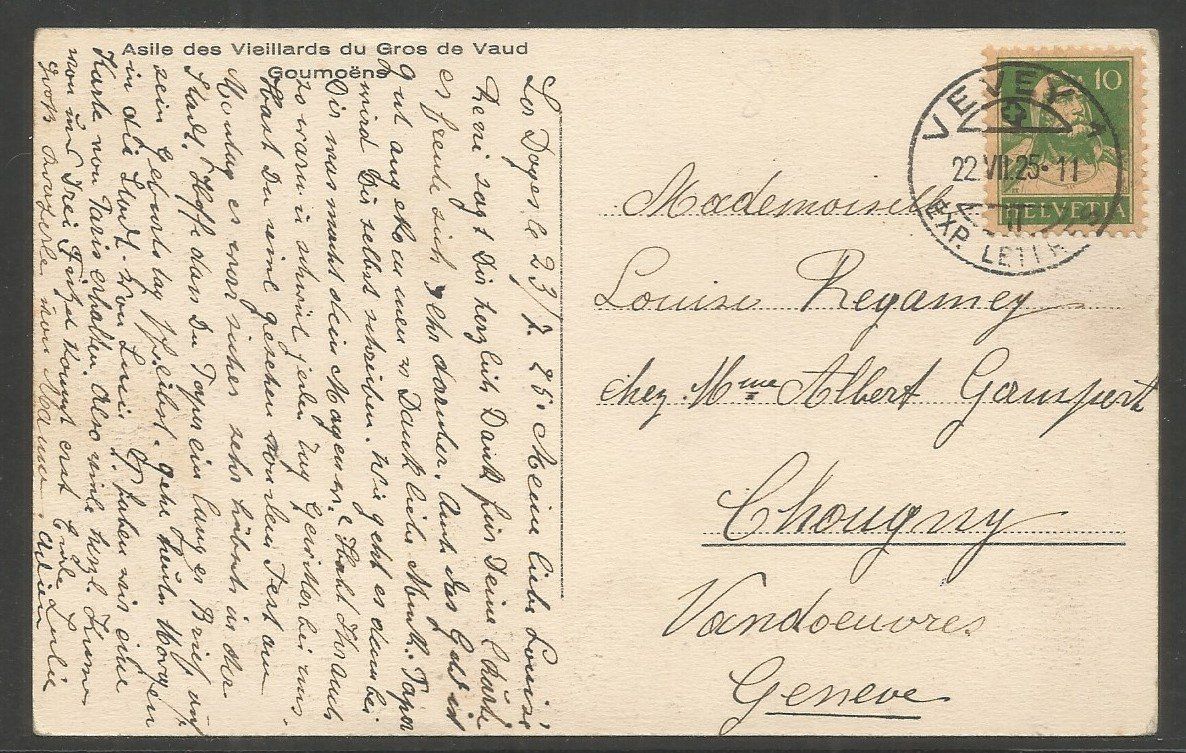 Carte P de 1925 ( Goumoëns / Asile des Vieillards ) (D'occasion) à La ...