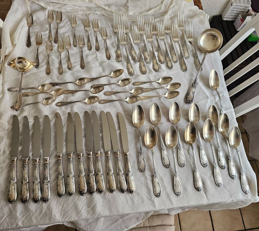 Service 62 pièces métal en alliage blanc | Kaufen auf Ricardo