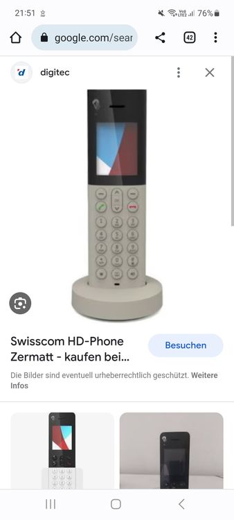 Telefon HD Swisscom Zermatt (Gebraucht) in für CHF 22 – mit Lieferung ...