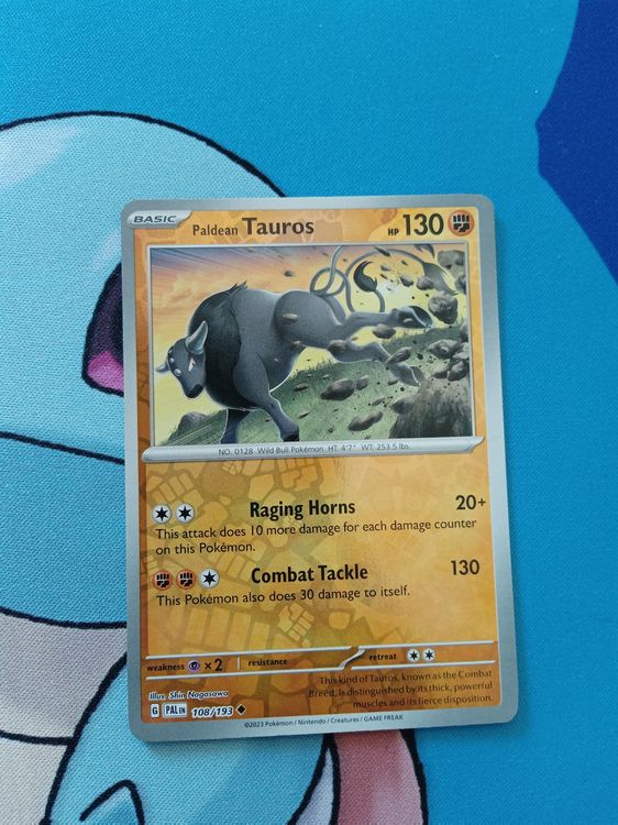 Paldean Tauros 108 - Paldea Evolved Reverse Holo (Neu (gemäss ...