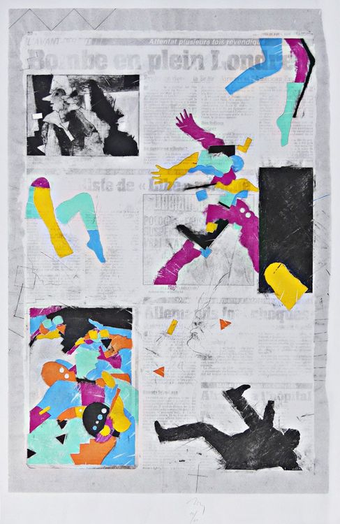 Moderne Grafik handsigniert von Urs Dickerhof! | Kaufen auf Ricardo