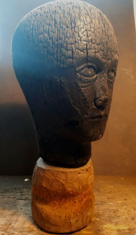 Skulptur Kopf aus Holz | Kaufen auf Ricardo