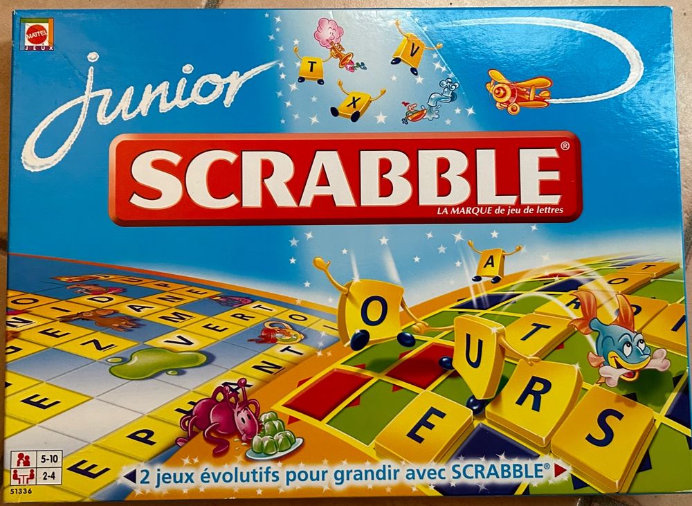 Scrabble pour enfants de 5 a 10 ans avec 2 jeux évolutifs (Gebraucht ...