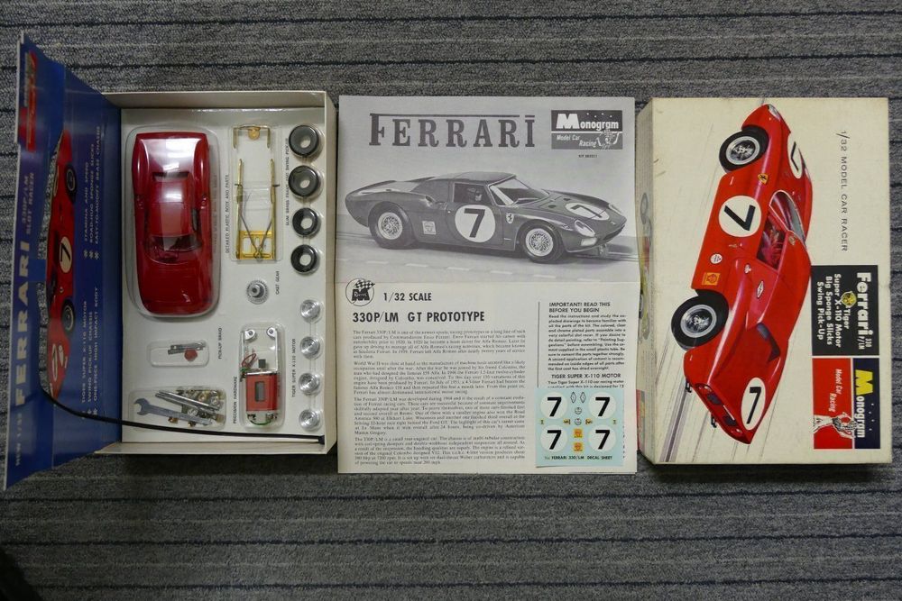 Ferrari 330 P/LM Slotcar Monogram 1/32 (Neu und originalverpackt) in ...