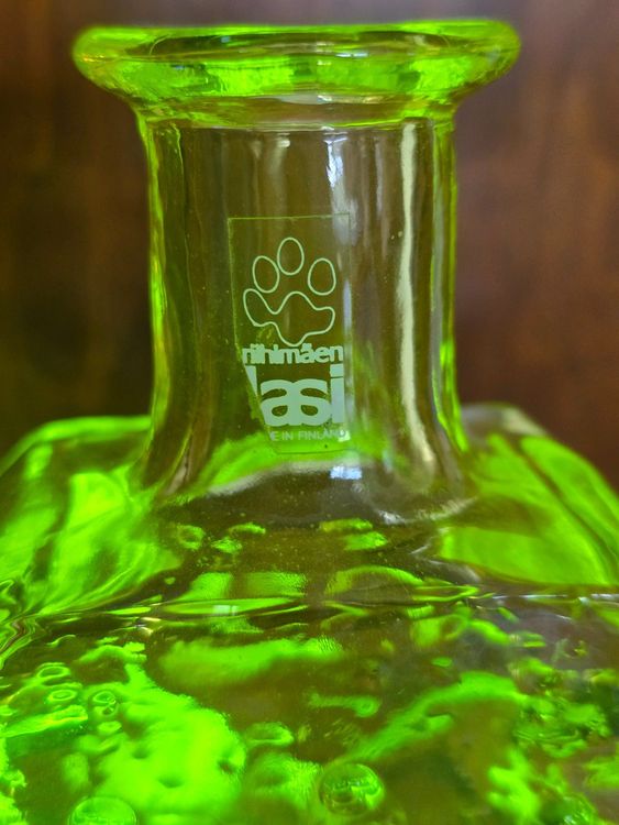 Uranglas Riihimäen Lasi Nanny Still Vase Vintage m.Label rar (Gebraucht ...