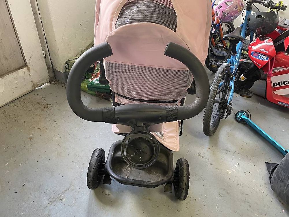 Kinderkraft 3-Rad Kinderwagen Buggy Dreirad Rosa Weiss (Gebraucht) in ...