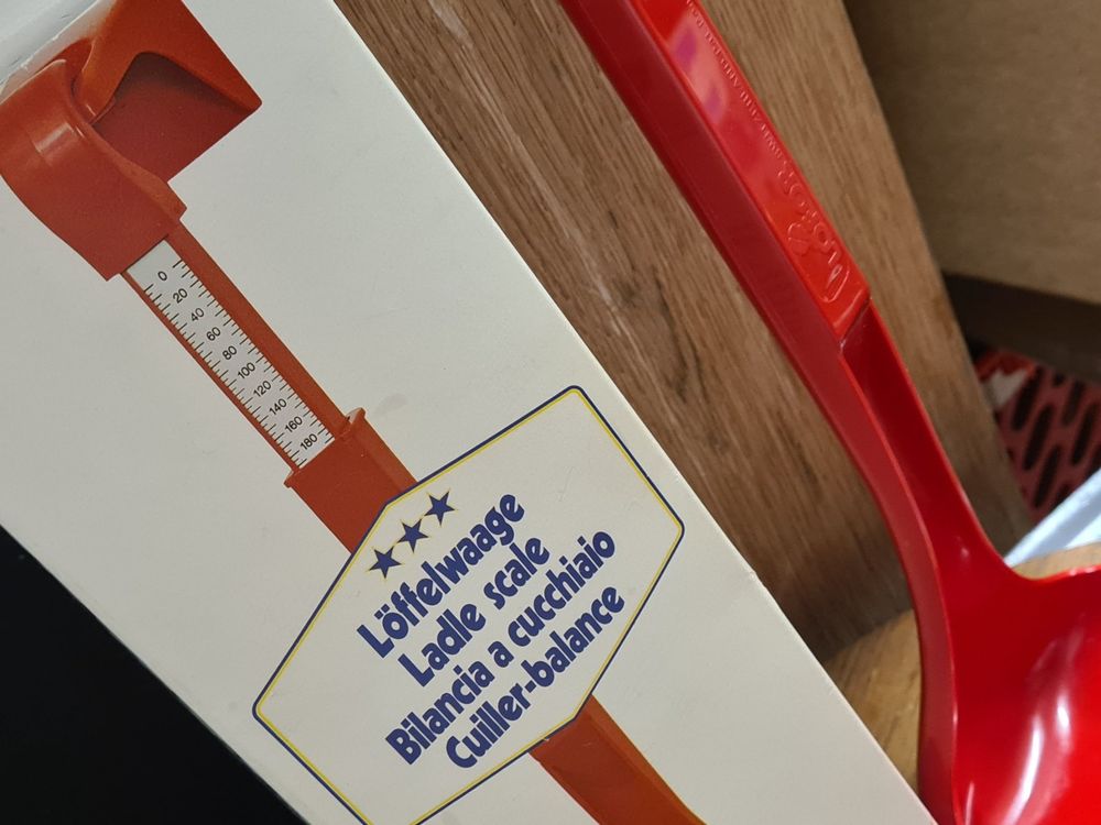 Alte Küchenwaage / Löffelwaage, original verpackt (Neu und originalverpackt) in Amriswil für CHF ...