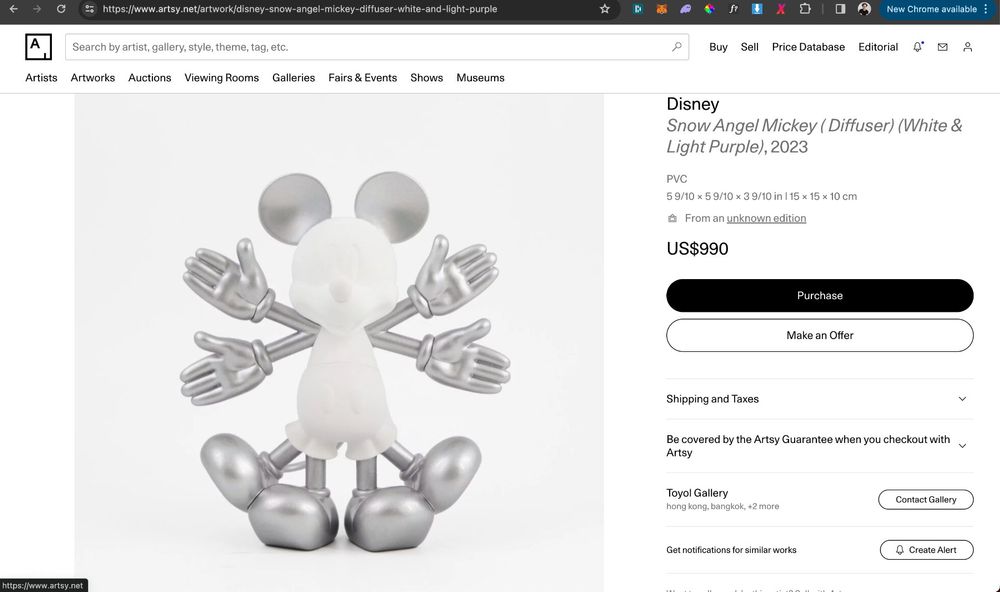 Snow Angel Mickey - Limited Edition Hong Kong Disneyland (Neu und ...