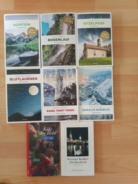 8x Schweizer Krimis Silvia Götschi Christof Gasser et. al. (Gebraucht ...