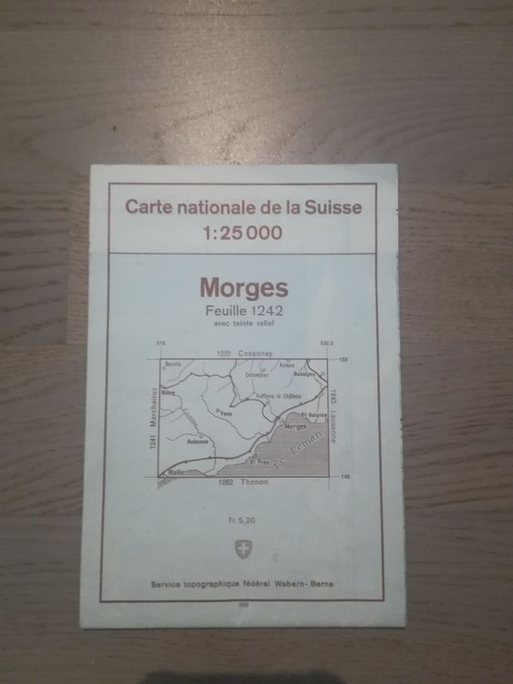 Carte suisse MORGES (Gebraucht) in Chancy für CHF 5.2 – mit Lieferung ...