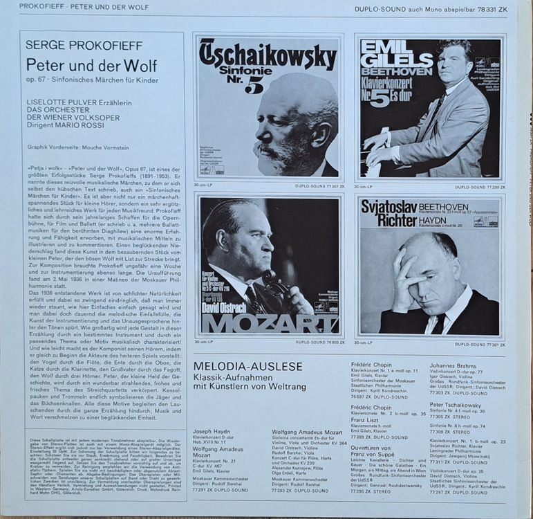 Peter und der Wolf (Liselotte Pulver) Sinfonisches Märchen (Gebraucht) in Gysenstein für CHF 4. ...