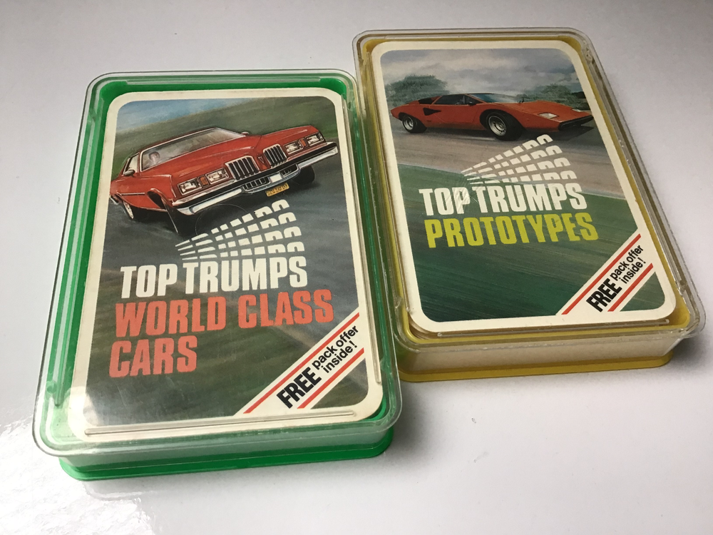 2 Vintage Quartetts "WORLD CLASS CARS/PROTOTYPES" Top Trumps (Gebraucht ...