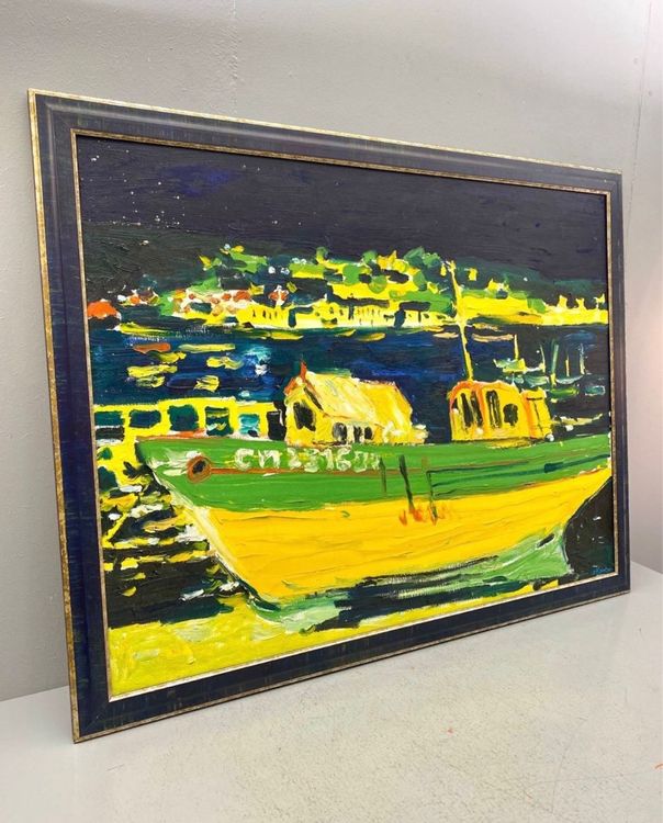 JEAN-LOUIS PIGUET Vieux bâteau à Cannaret près Brest Gemäde (Gebraucht ...