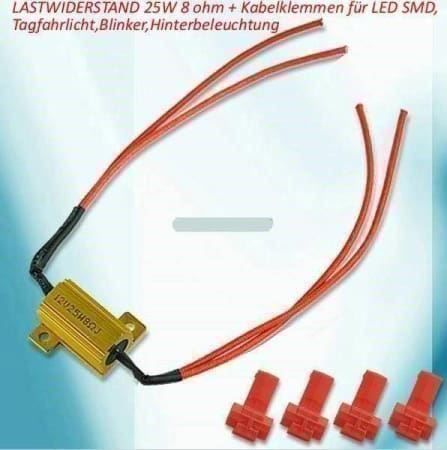 Lastwiderstand 25W/8 Ohm für LED Blinker (Neu (gemäss Beschreibung)) in ...