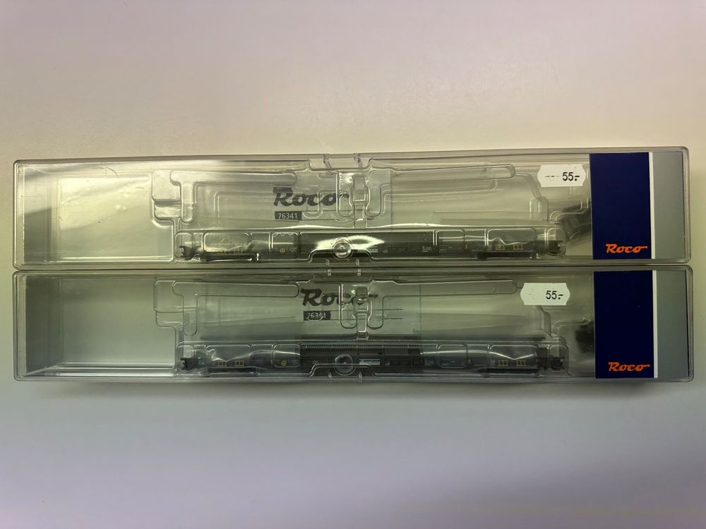 2x ROCO 76341 HO Niederflur-Mittelwagen, RAlpin (Neu und ...