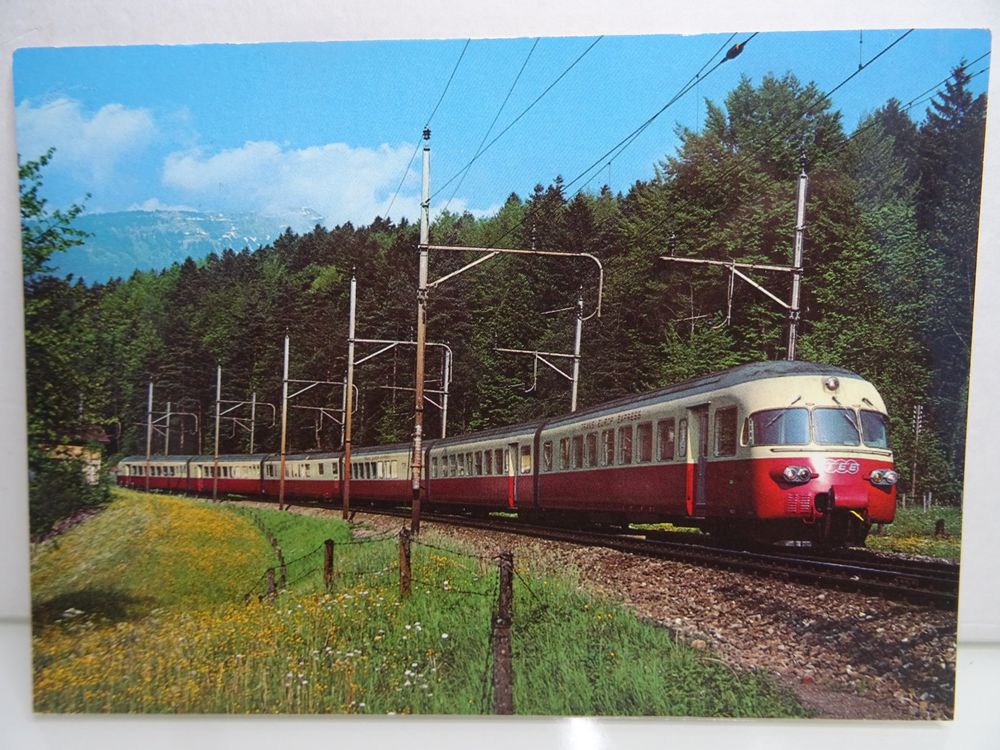 Postkarte SBB RAe TEE II, " Gottardo" 296t,160 km/h, 3143 PS | Kaufen ...