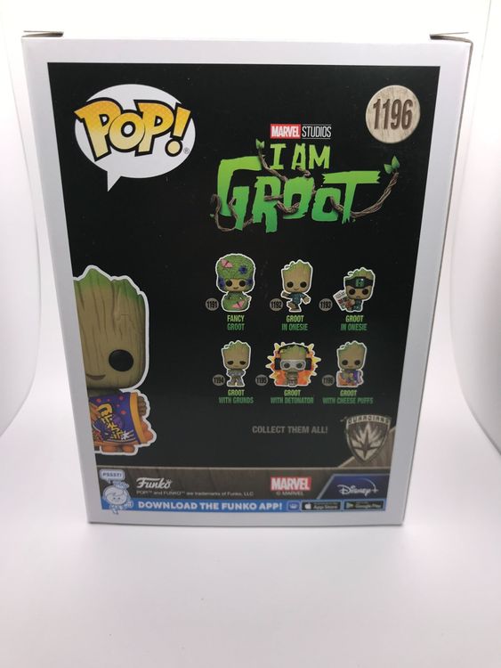 Funko POP - 1196 - Groot with cheese puffs - I Am Groot (Neu (gemäss ...