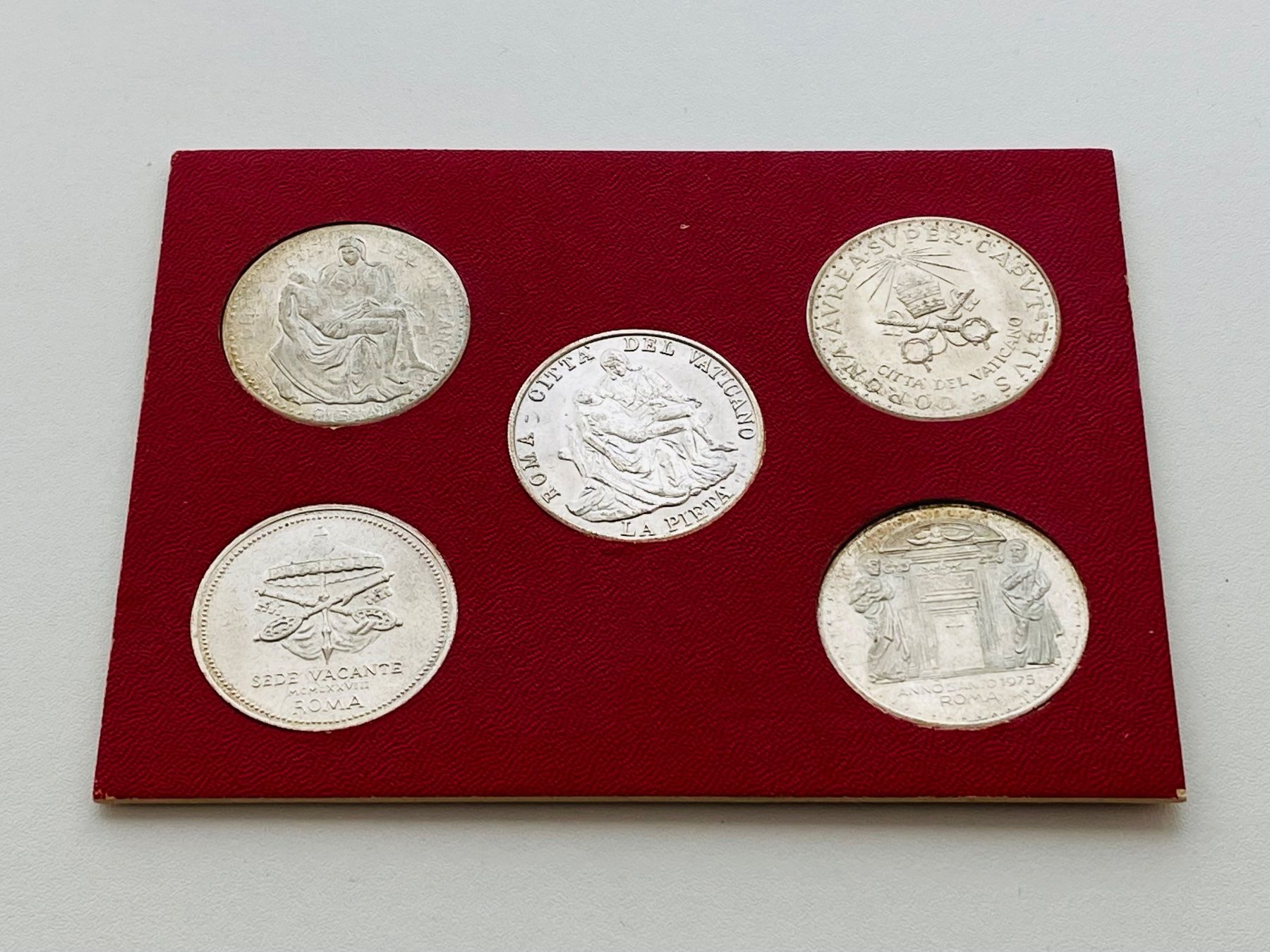 5 x Medaille um 80 Gramm Silber? VATIKAN Pabst 1939 - 1982 (Neu (gemäss ...