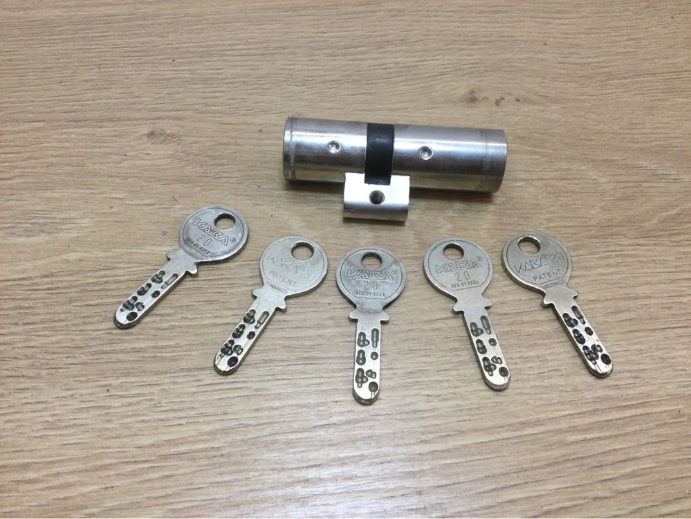 Kaba 20 Schliesszylinder Doppelzylinder mit 5 Schlüsseln | Kaufen auf ...