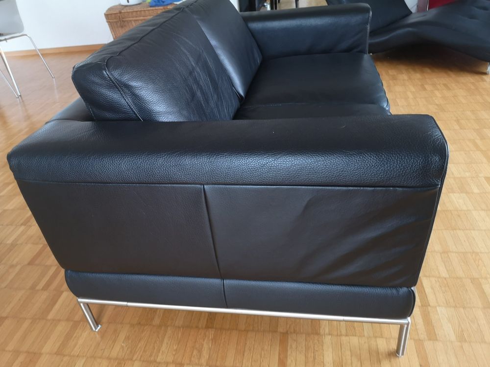 Arild 2er Ledersofa Ikea schwarz | Kaufen auf Ricardo